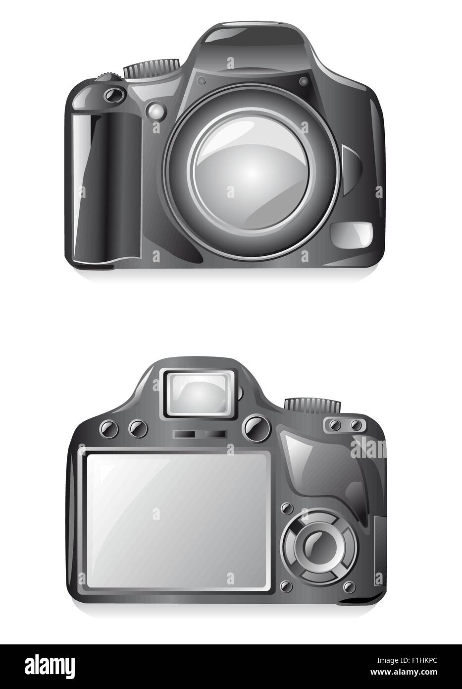 photo camera vector illustration isolated on white background Stock ...