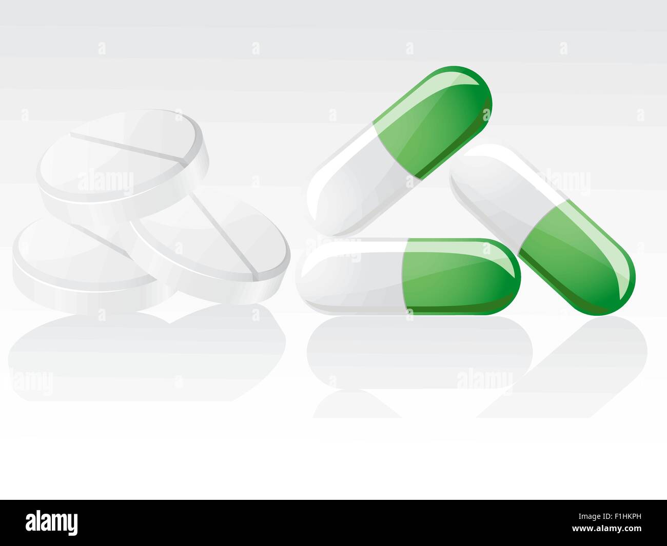 pills vector illustration isolated on white background Stock Vector ...