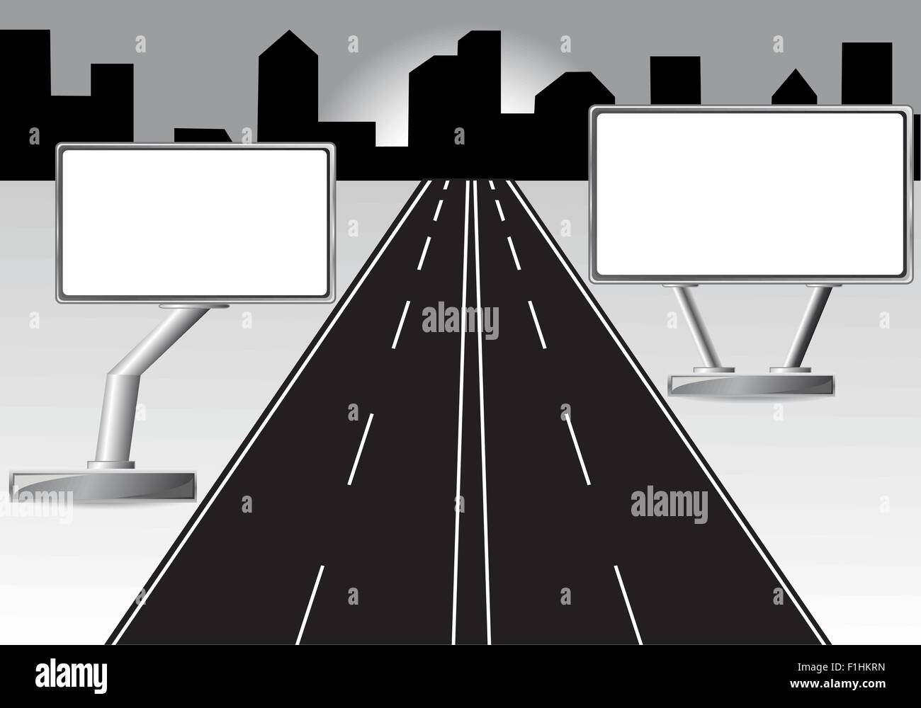 Large highway sign Stock Vector Images - Alamy