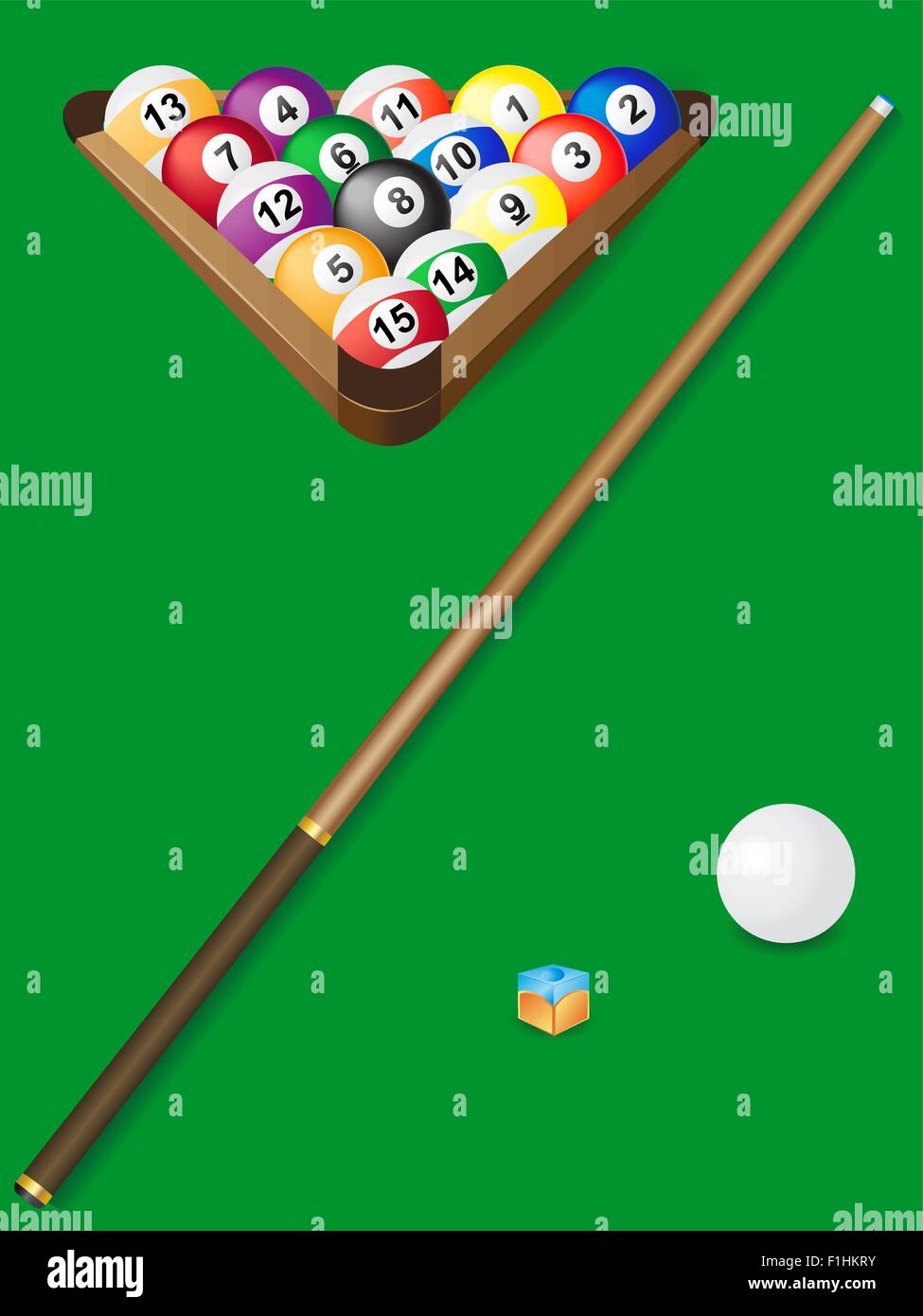 set for billiards vector illustration Stock Vector Image & Art - Alamy