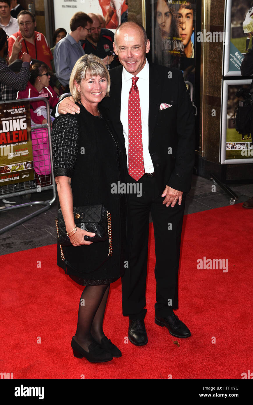 London, UK. 1st September, 2015. Jayne Williams and Sir Clive Woodward ...