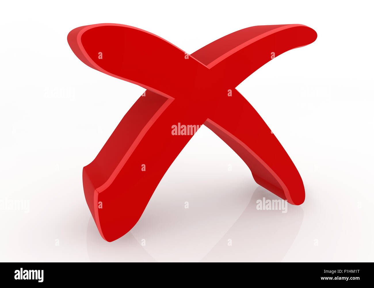 Red x mark, isolated on white background Stock Photo - Alamy