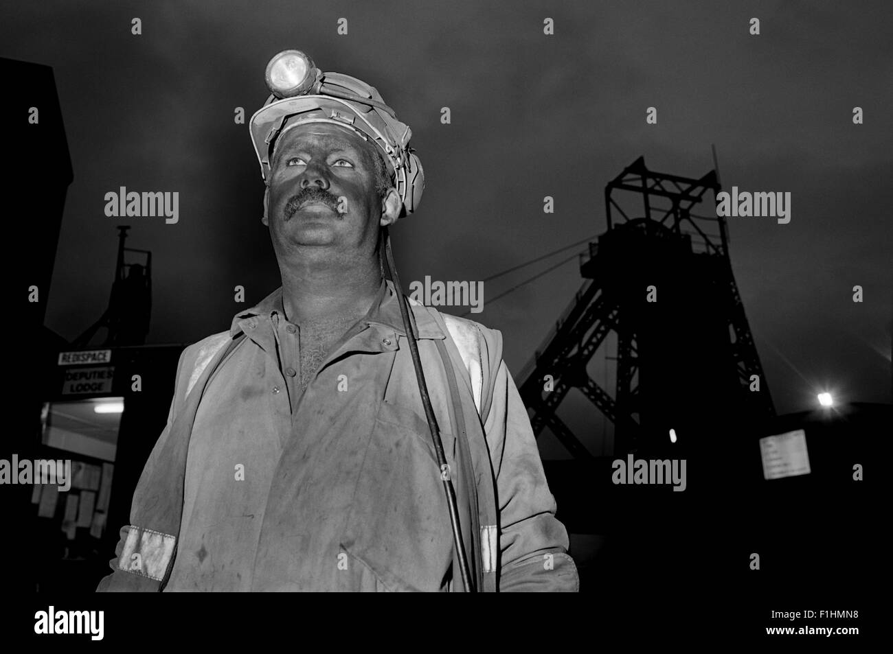 Miner at Tower colliery after his shift underground. The miners ...
