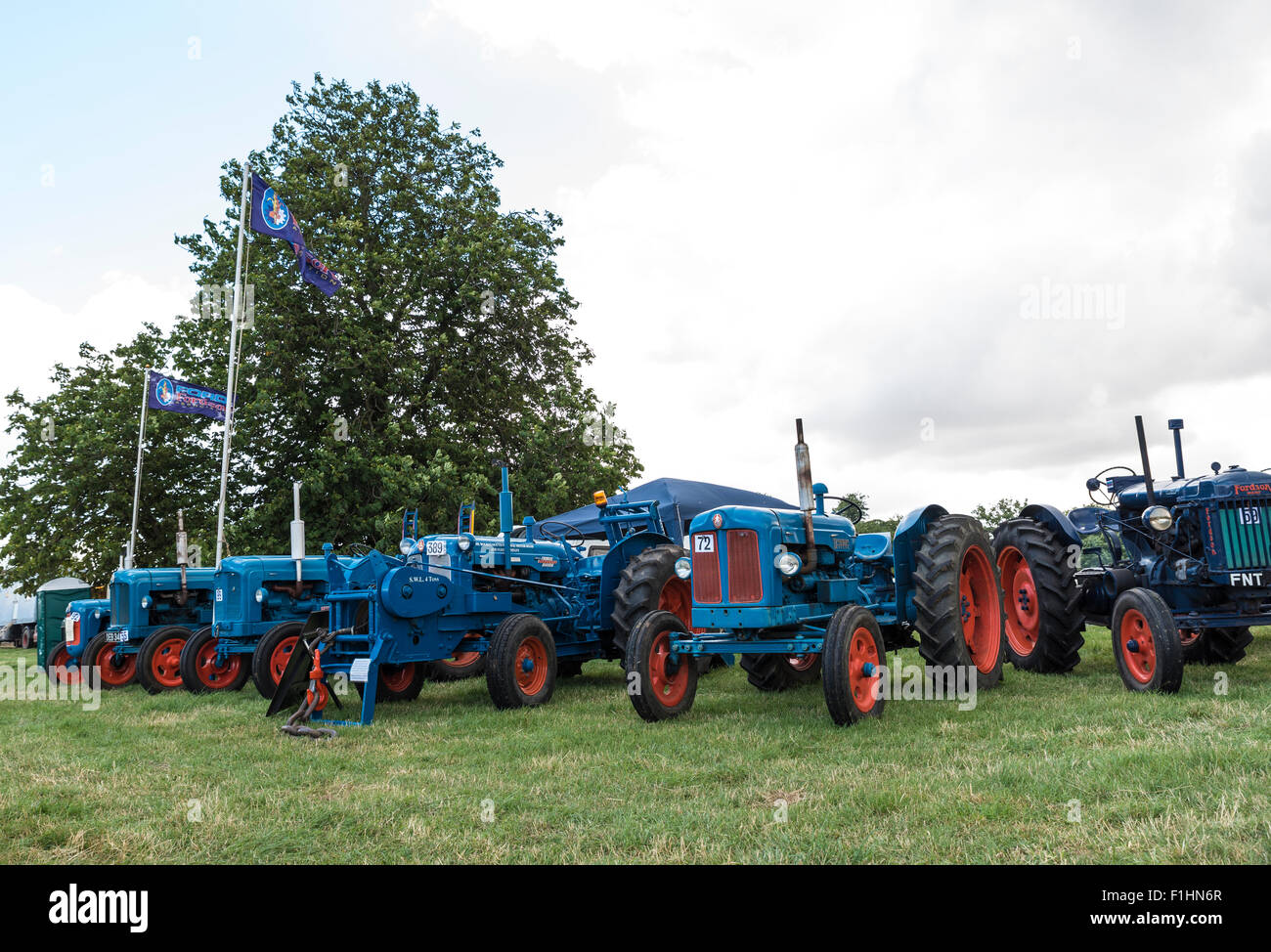 Fordson tractor line up at Steam rally and Country fair Stow cum Quy ...