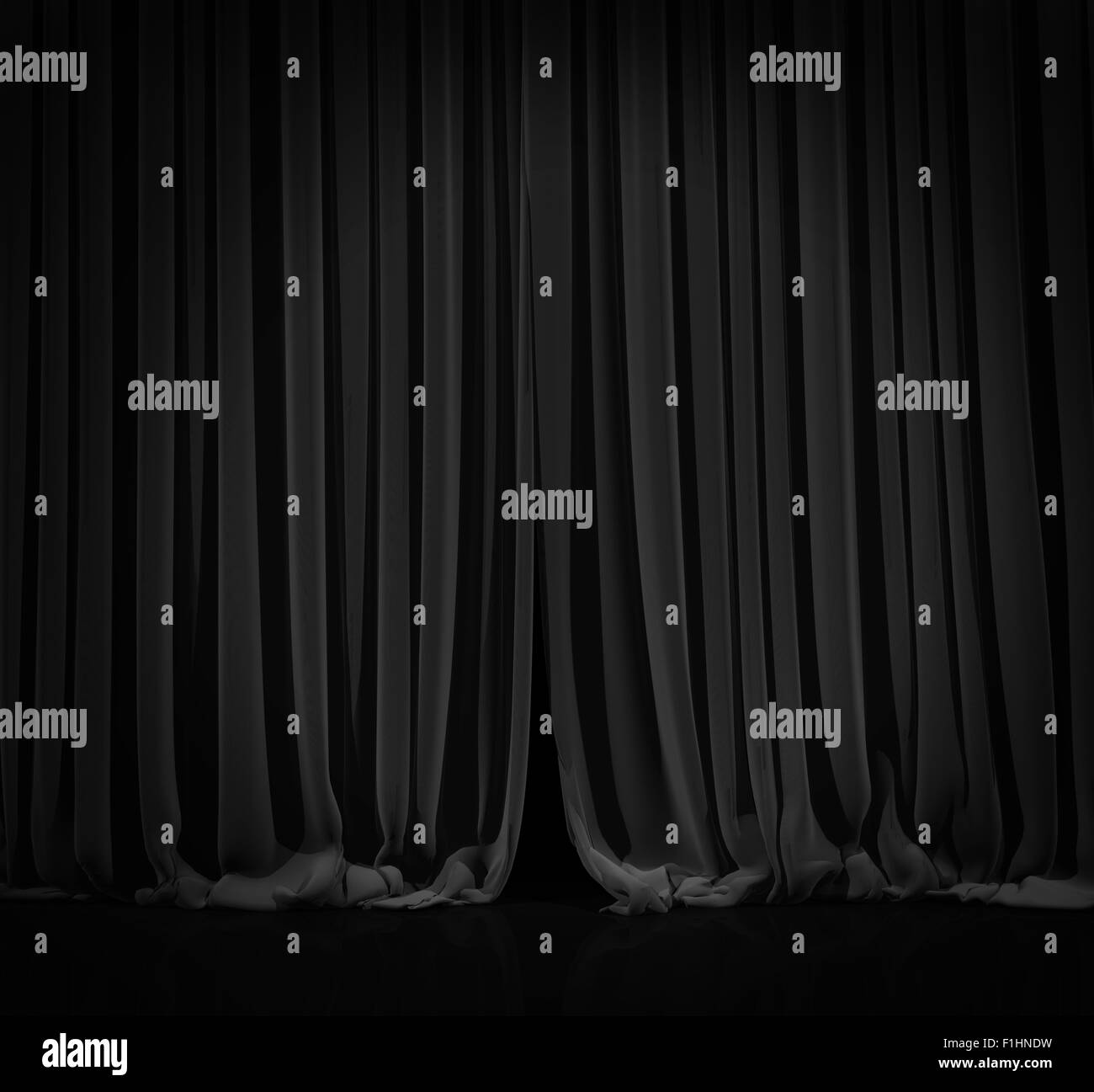 Stage curtains spotlight Black and White Stock Photos & Images - Alamy