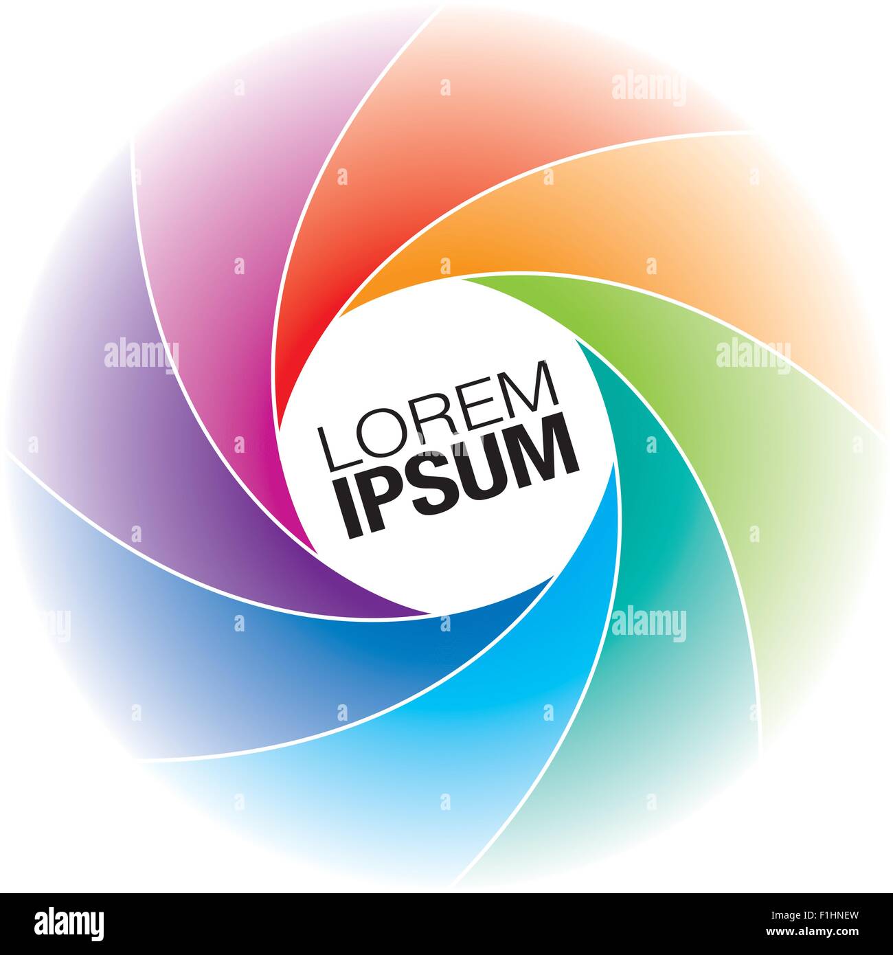 Colorful swirl. Vector slide background with copyspace Stock Vector ...