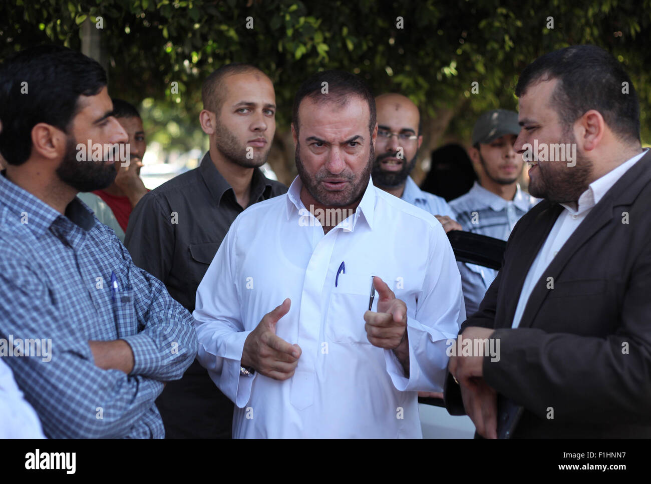 Gaza City, Gaza Strip, Palestinian Territory. 2nd Sep, 2015. Leader of ...