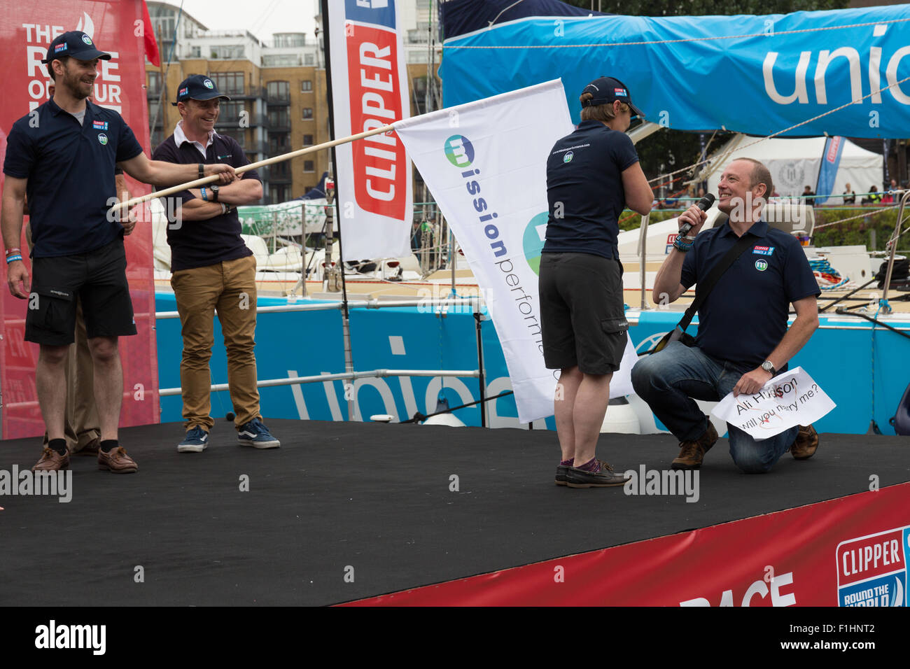 Mission Performance crew member Ali Hudson receives a marriage proposal ...