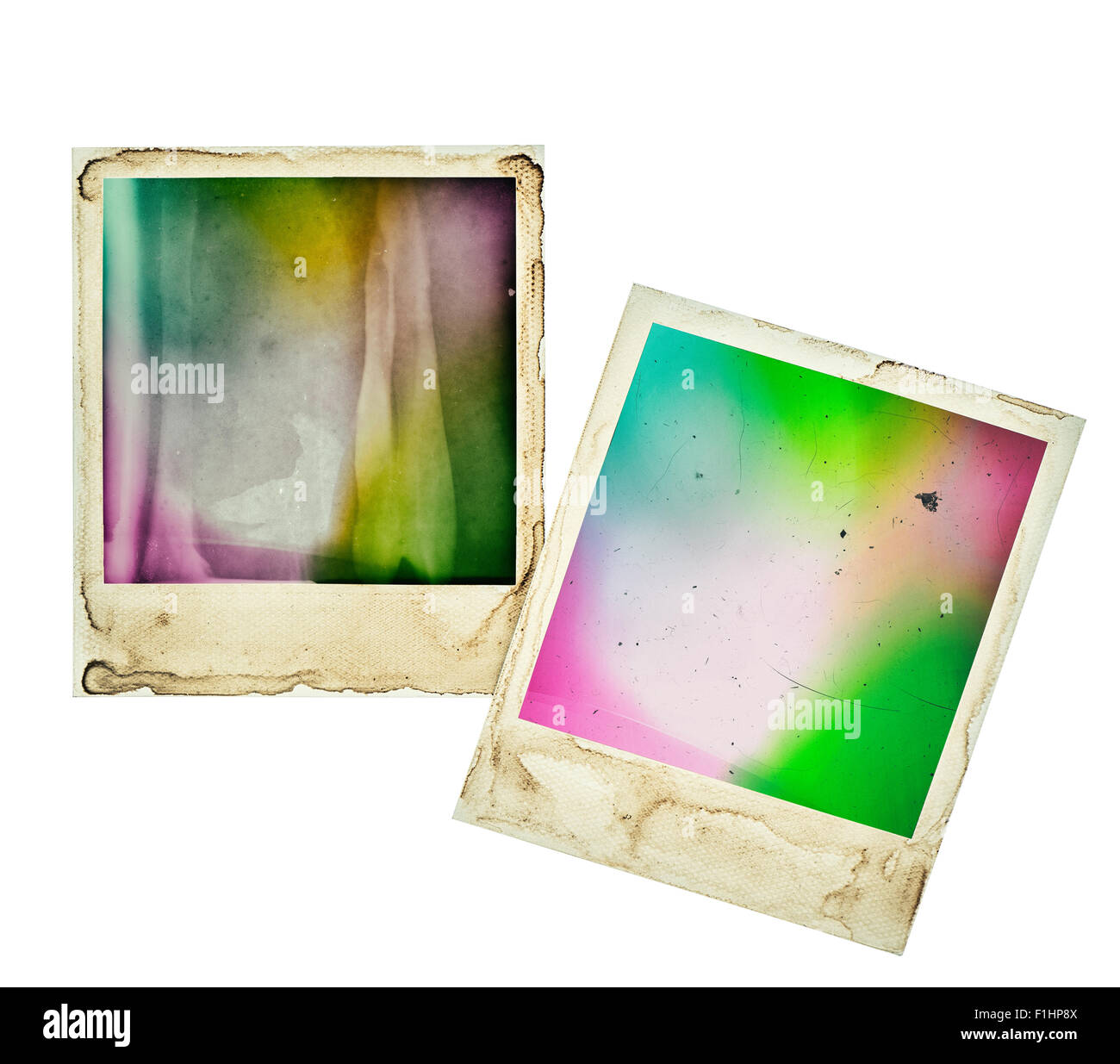 Instant photo frames isolated on white background. Retro style design ...