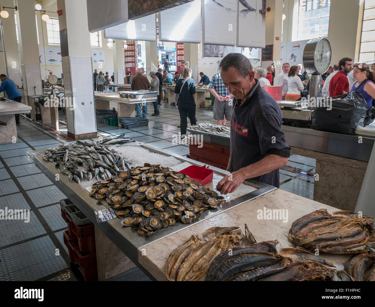 selling Limpets a local delicacy grilled,The Fish Market, Funchal ...