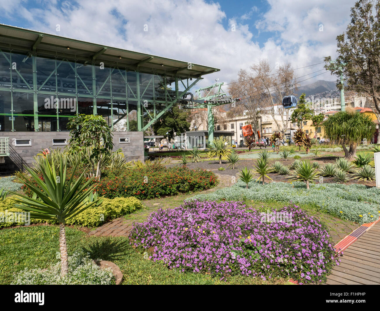 Cable Car Station, Funchal, Madeira, Portugal Stock Photo - Alamy