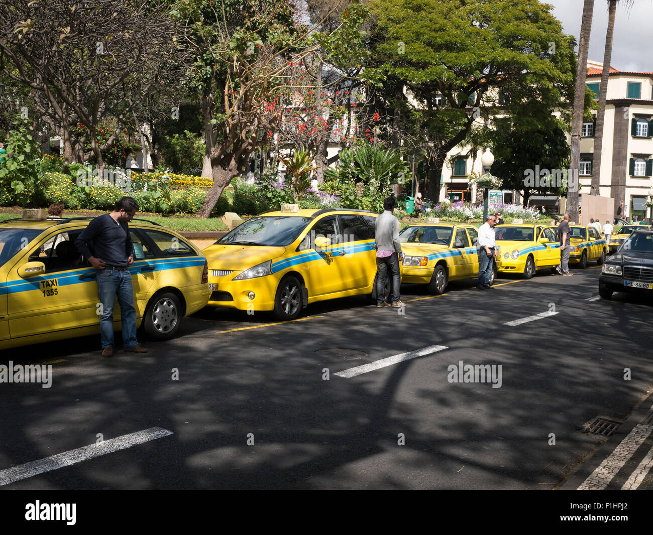 Taxi Rank, Funchal, Madeira, Portugal Stock Photo - Alamy