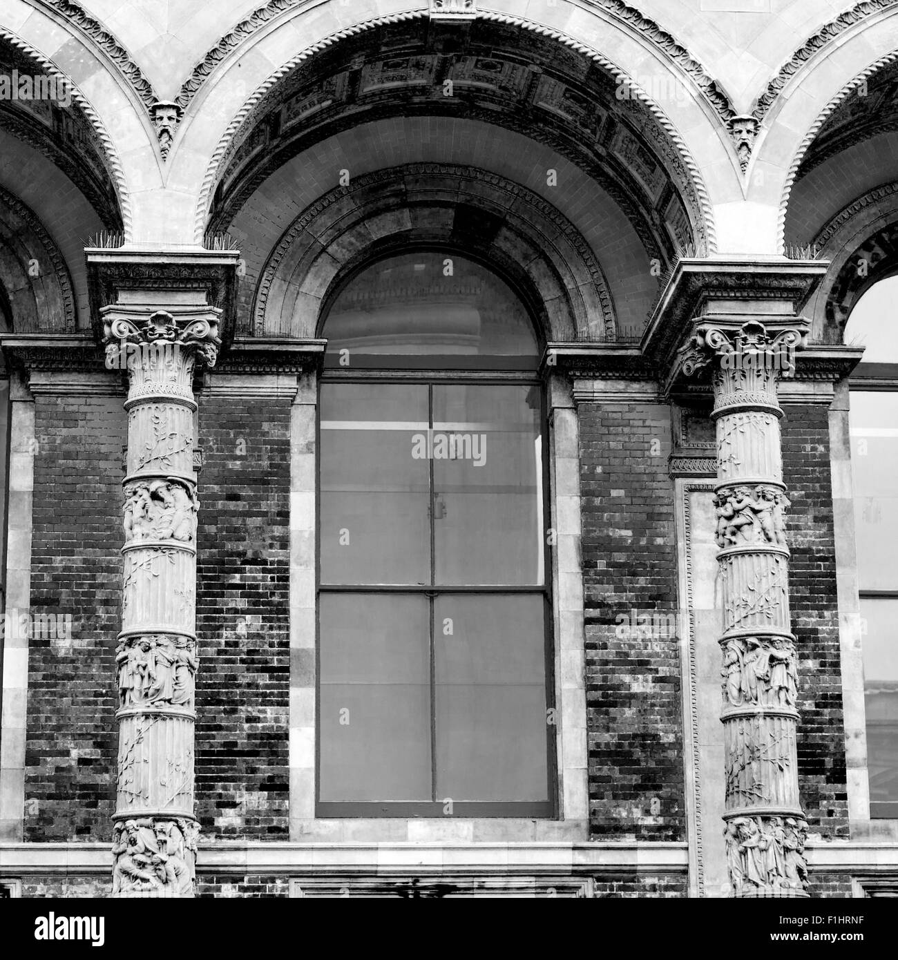 old windon in england london brick and glass the wall Stock Photo - Alamy