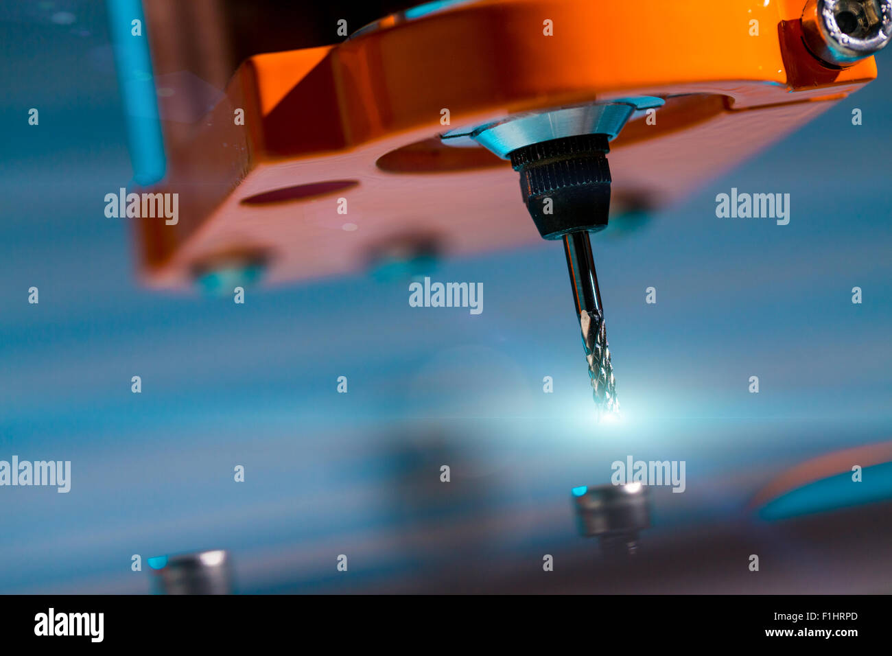 Diamond milling cutter on CNC machine Stock Photo - Alamy
