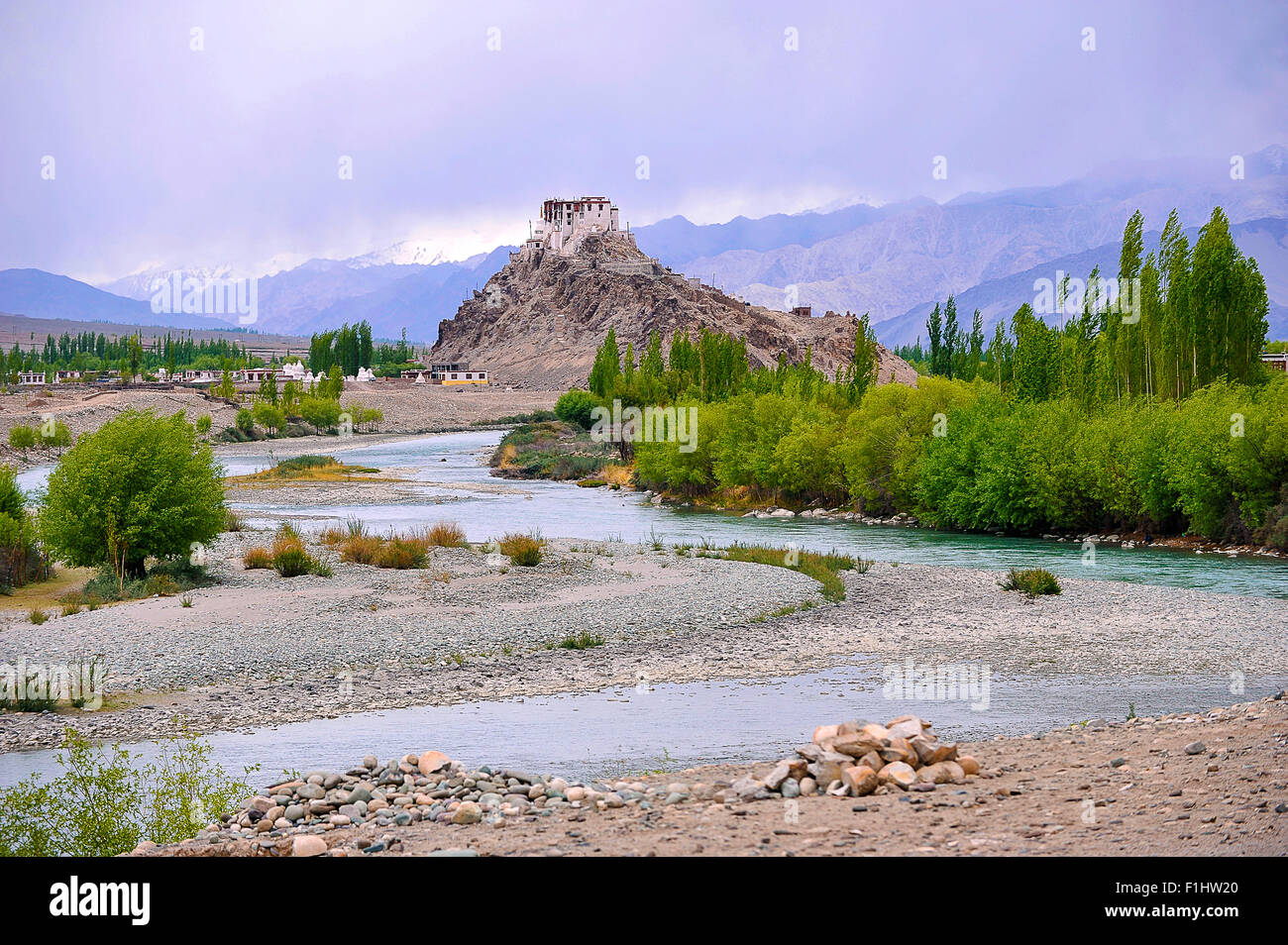 India Jammu Kashmir Ladakh Stakna Monastery Stock Photo - Alamy