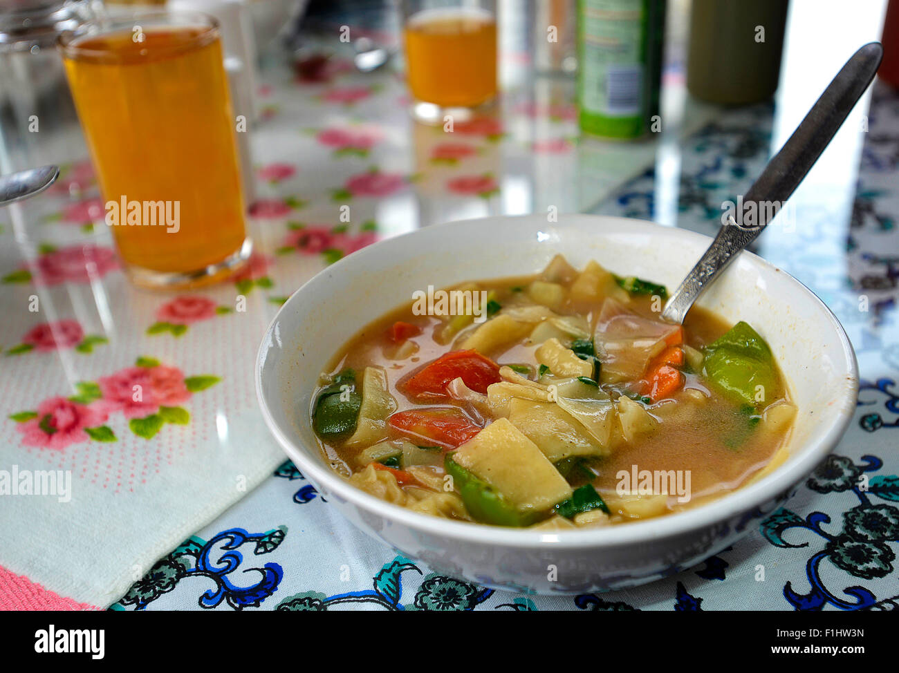 India Jammu Kashmir Ladakh A traditional soup dish of pasta and ...