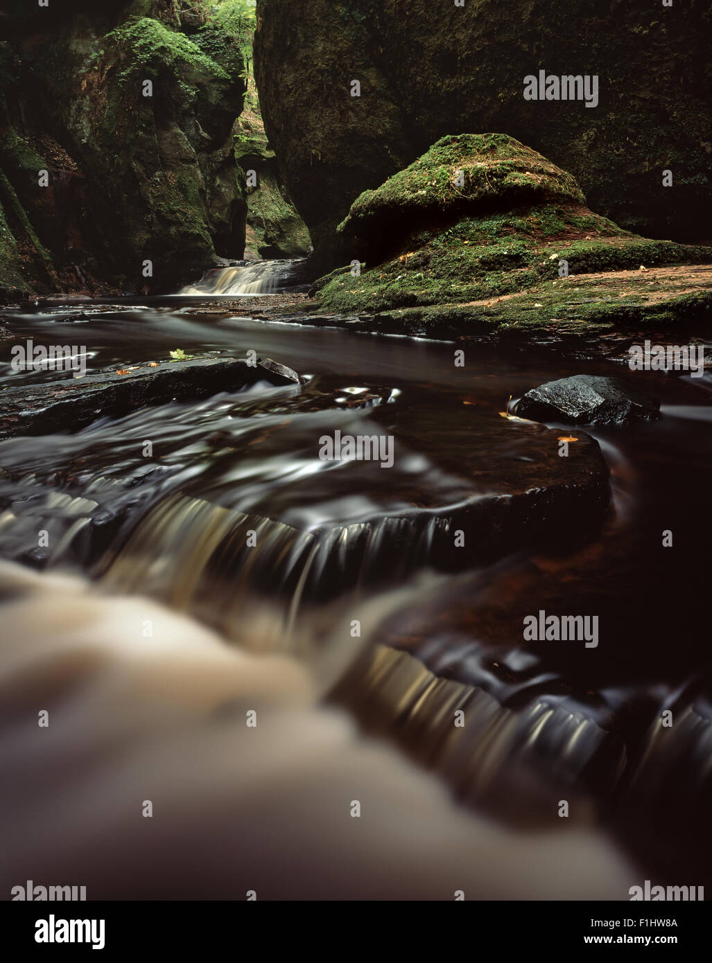 The Devil's Pulpit, Finnich Glen, Stirlingshire, Scotland, UK Stock ...