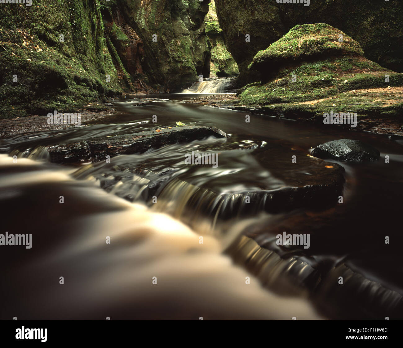 The Devil's Pulpit, Finnich Glen, Stirlingshire, Scotland, UK Stock ...