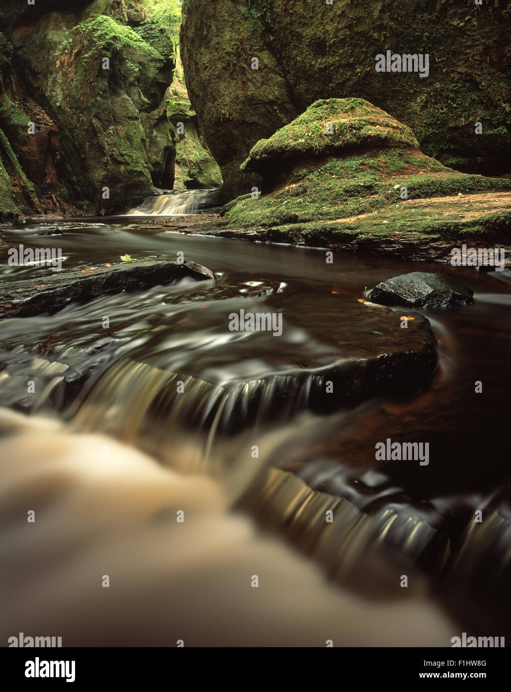 The Devil's Pulpit, Finnich Glen, Stirlingshire, Scotland, UK Stock ...