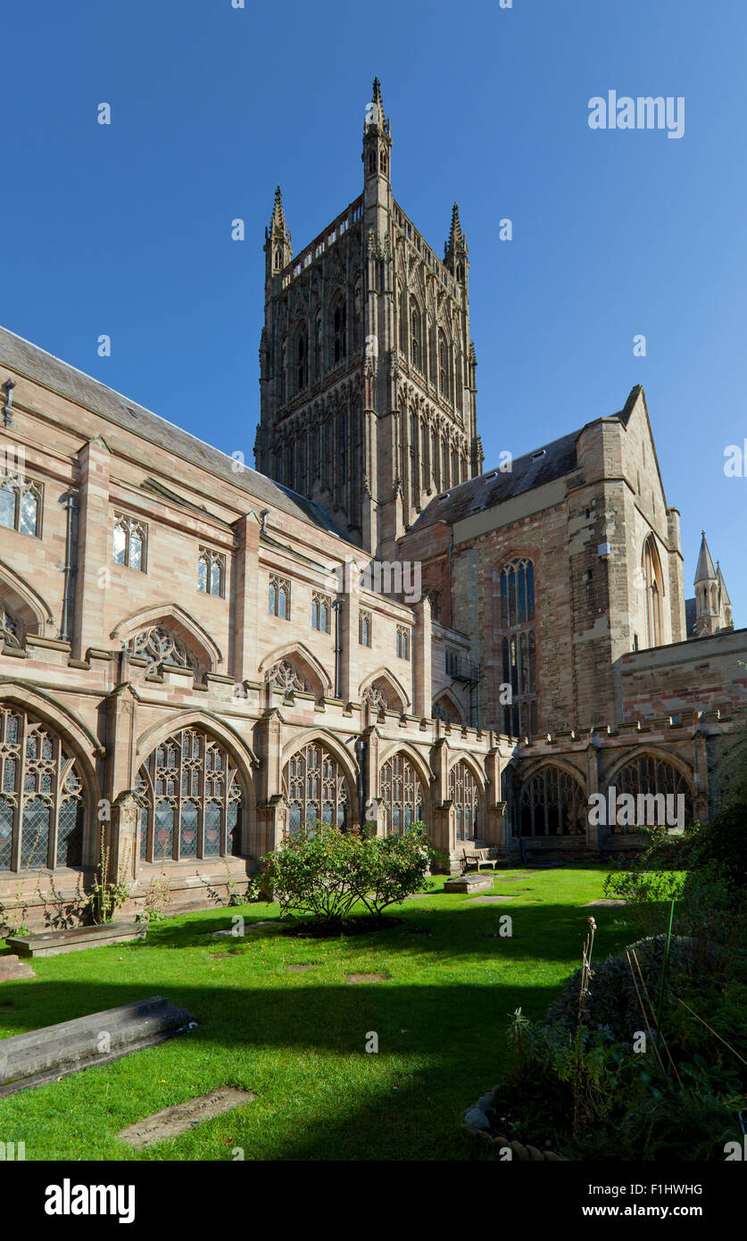Exterior of Worcester Cathedral Stock Photo - Alamy