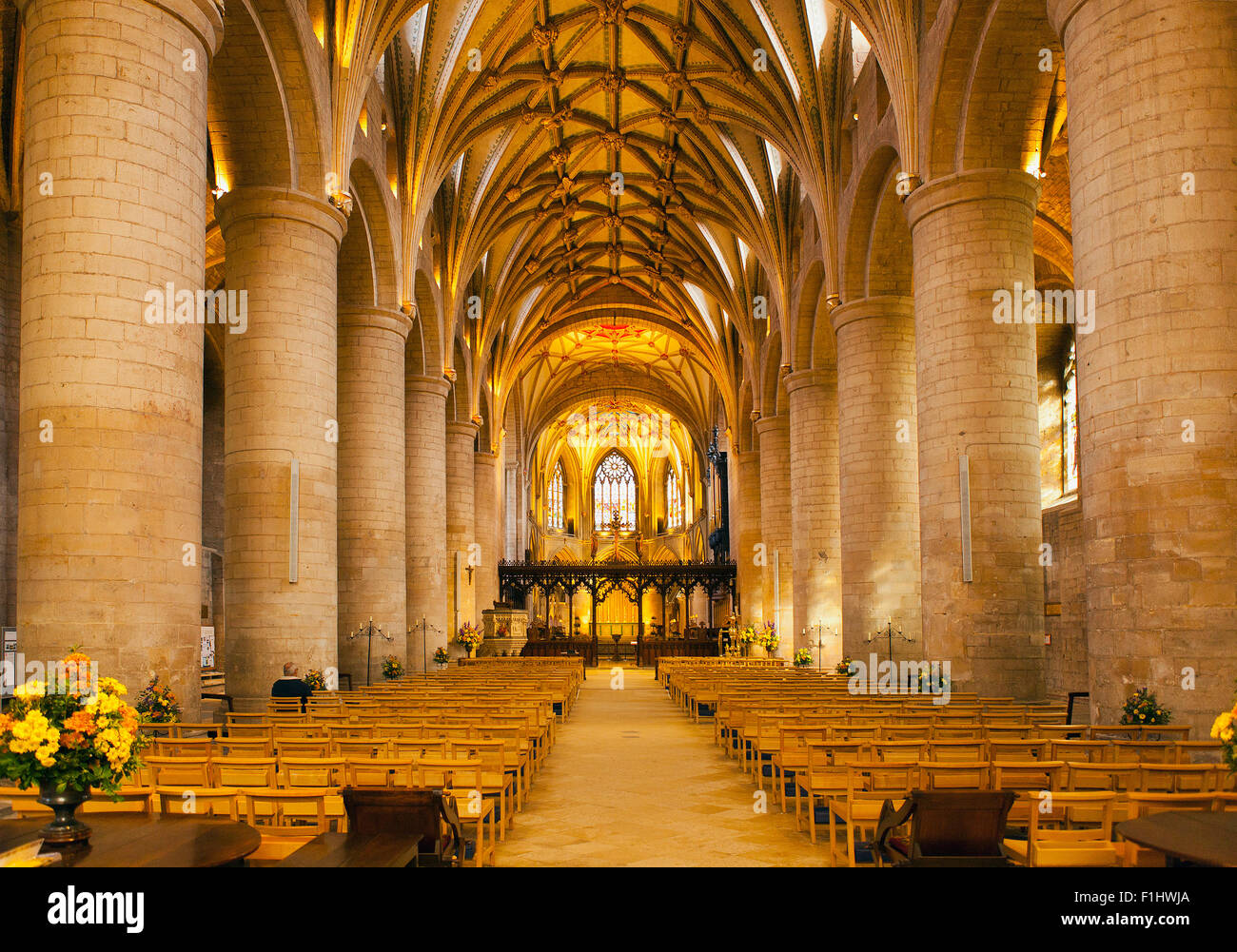 Tewkesbury Abbey, Gloucestershire Stock Photo - Alamy