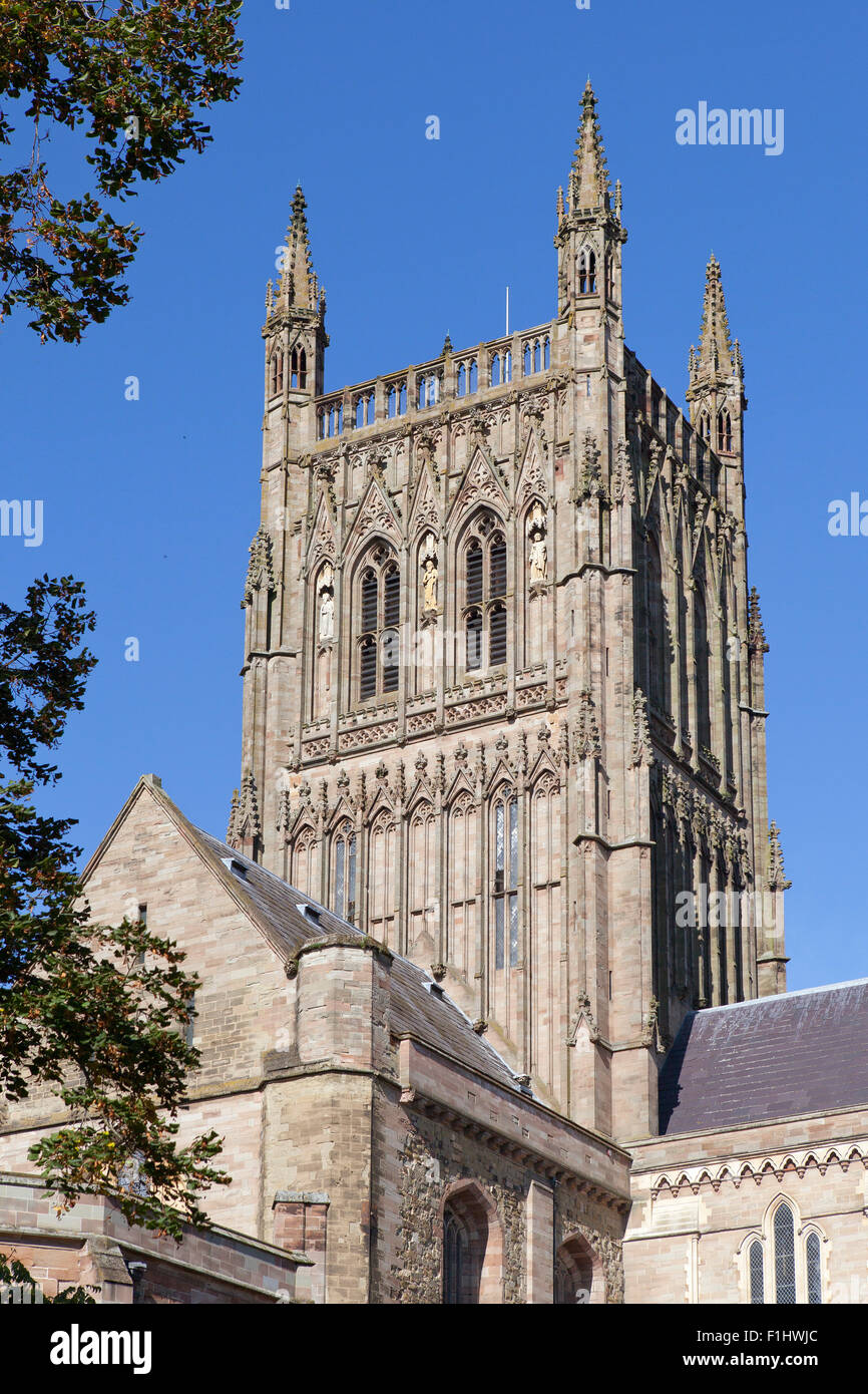 Exterior of Worcester Cathedral Stock Photo - Alamy