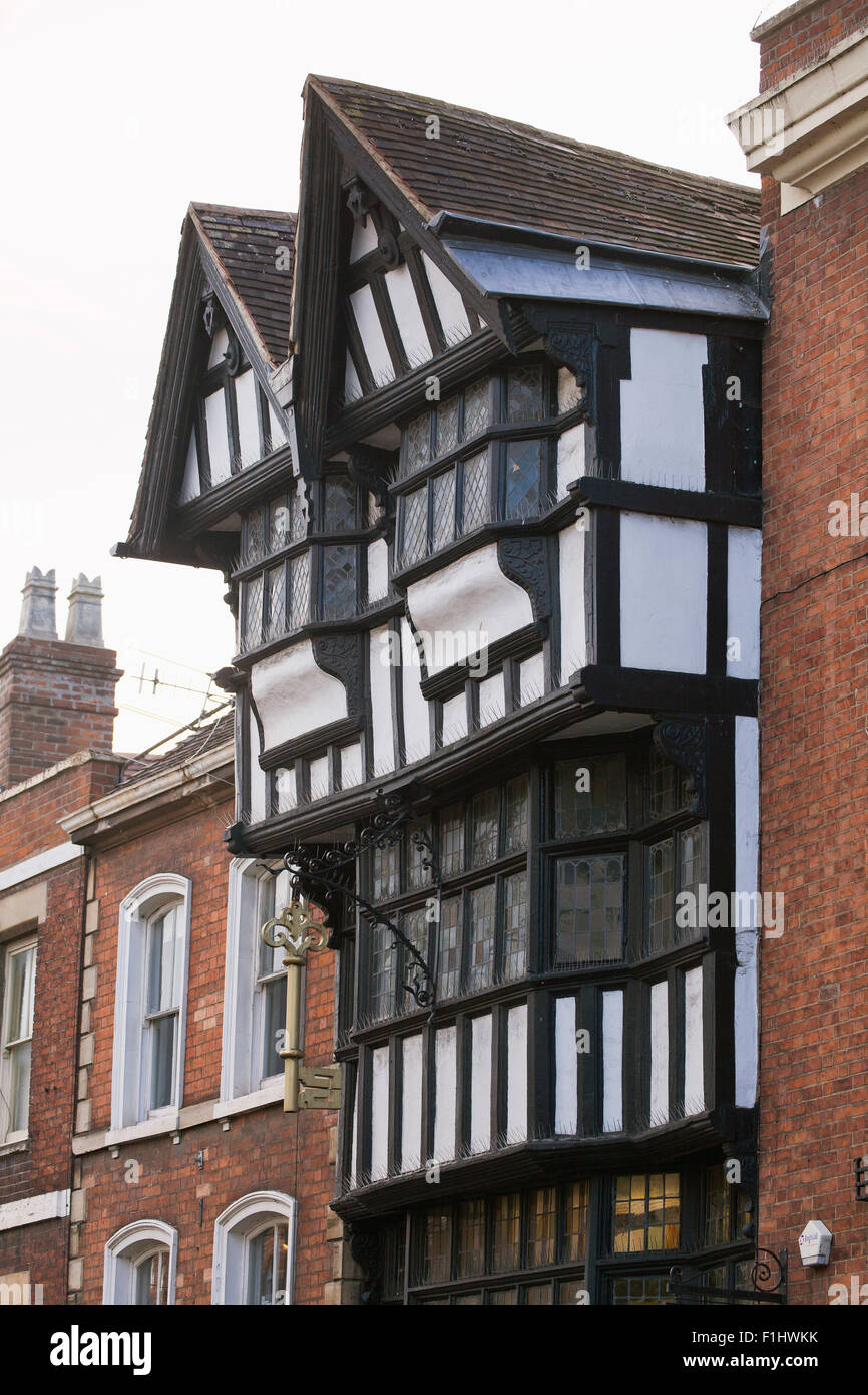 Old timbered building tewkesbury gloucestershire hi-res stock ...