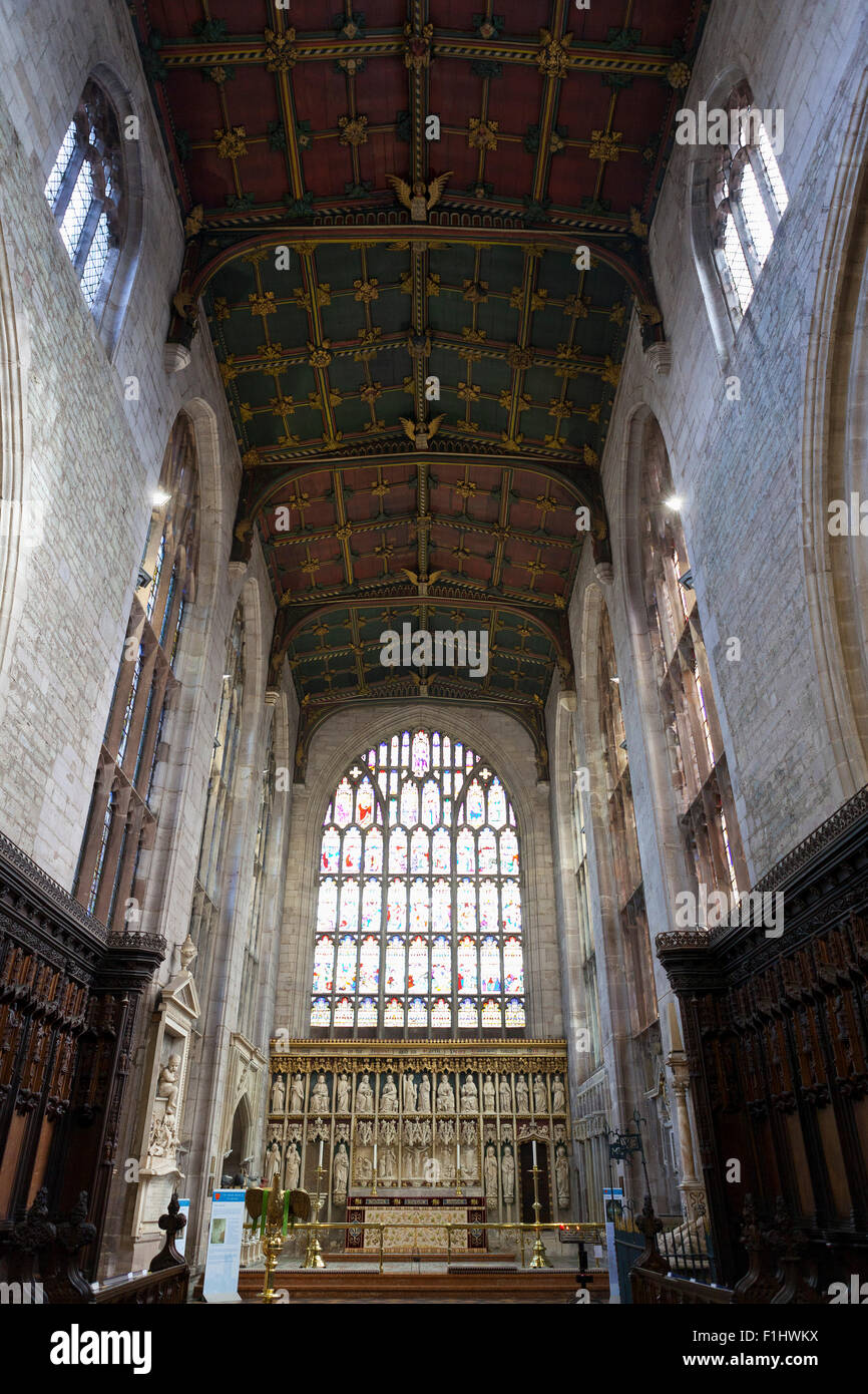 Interior of St Laurence's Church, Ludlow, Shropshire Stock Photo - Alamy