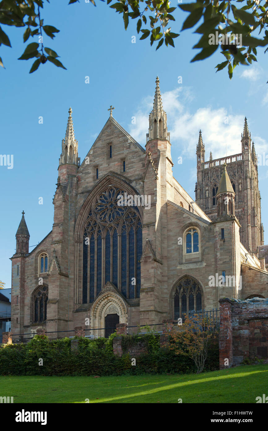 Exterior of Worcester Cathedral Stock Photo - Alamy