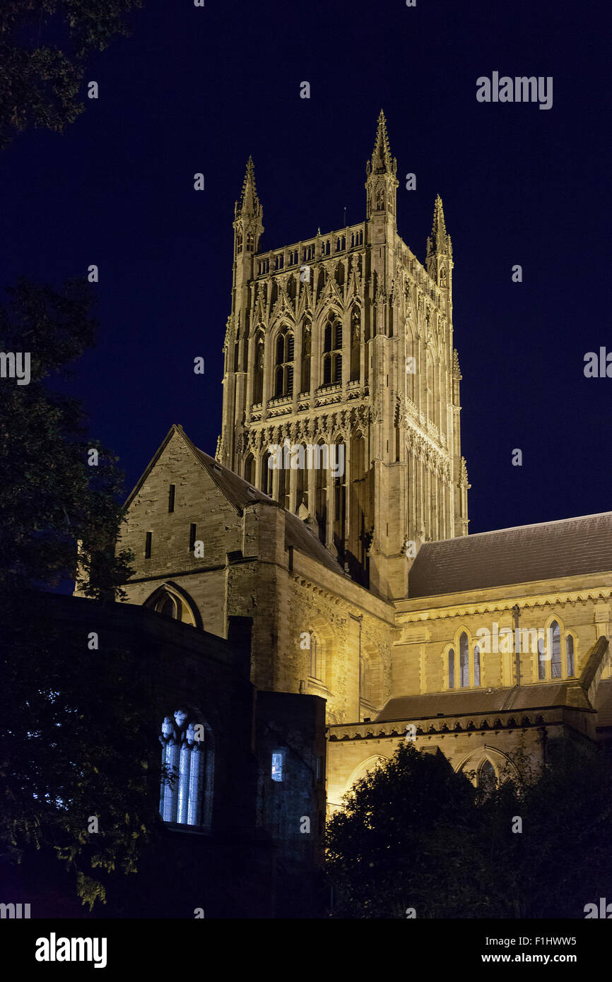 Exterior of Worcester Cathedral Stock Photo - Alamy