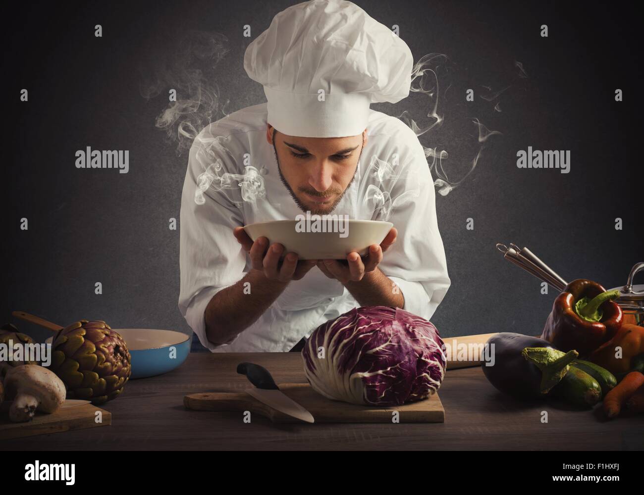 Aroma of a dish Stock Photo - Alamy