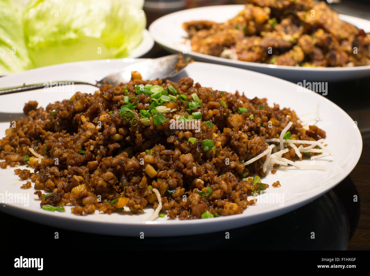 Chinese roast duck wrapped in vegetable Stock Photo - Alamy