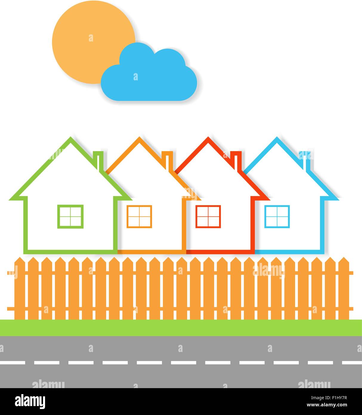 Real Estate. Sale of property. Vector illustration Stock Vector Image ...