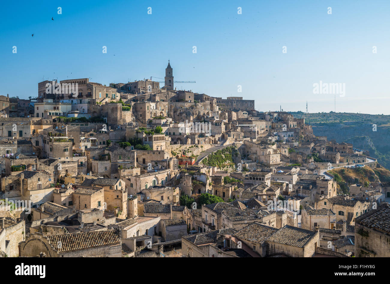 Ancient town of Matera (Sassi di Matera), Basilicata, Italy Stock Photo ...