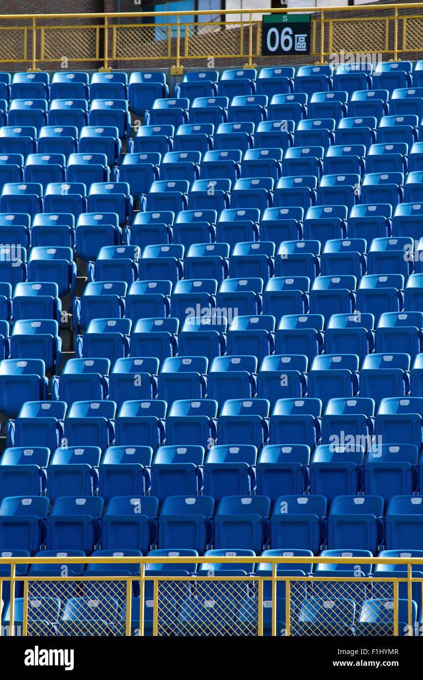 close view of seats of stadium Stock Photo - Alamy