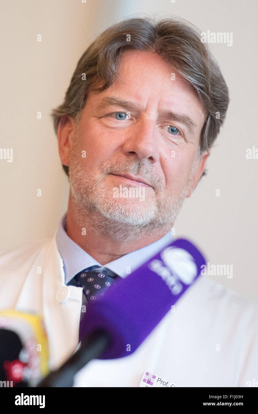 Cologne, Germany. 2nd Sep, 2015. Thomas Boemers, chief physician in the ...
