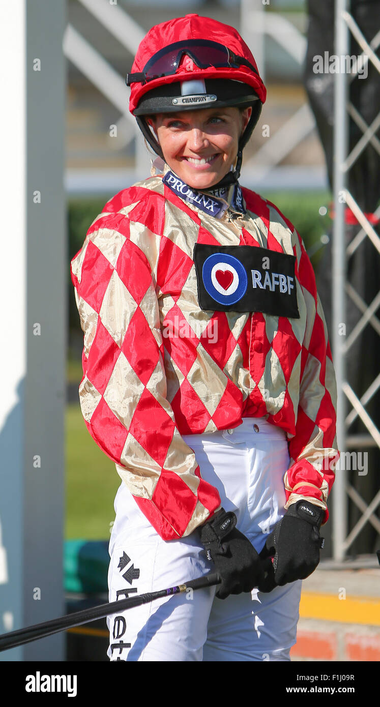 Victoria Pendleton At Newbury Racecourse High Resolution Stock ...