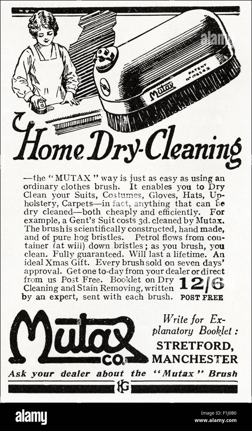 1920s advert. Magazine advertisement dated 1923 advertising Mutax home ...