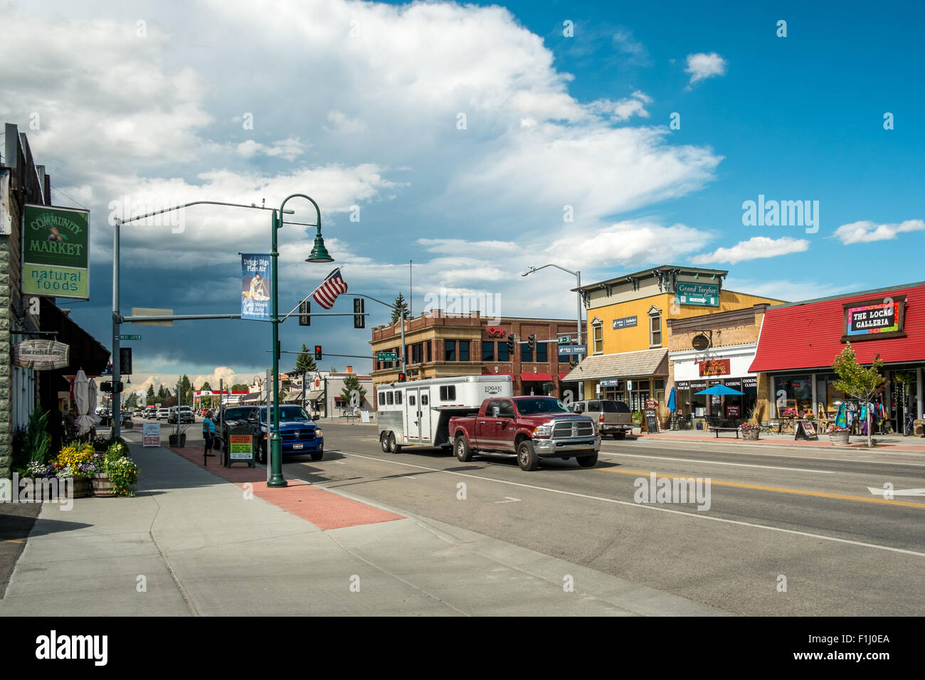Downtown main street businesses hi-res stock photography and images - Alamy