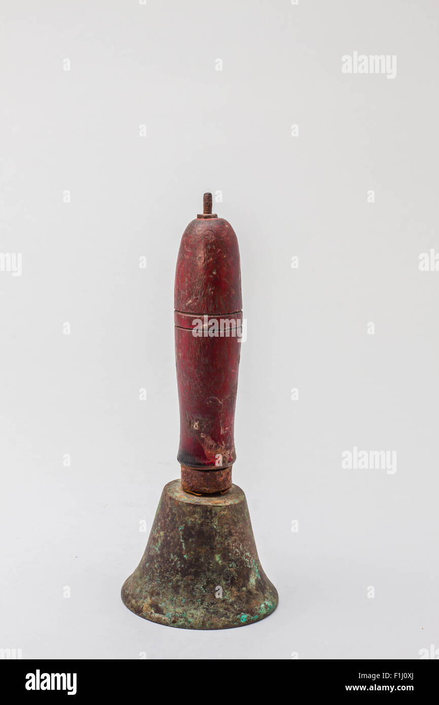 Old bell on a white background Stock Photo - Alamy