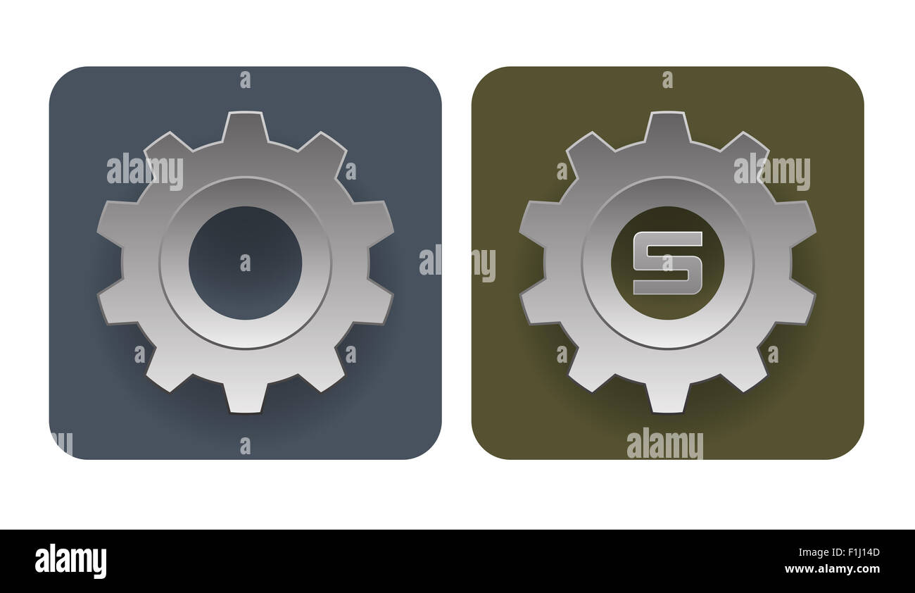 Gear cog wheel icon vector hi-res stock photography and images - Alamy