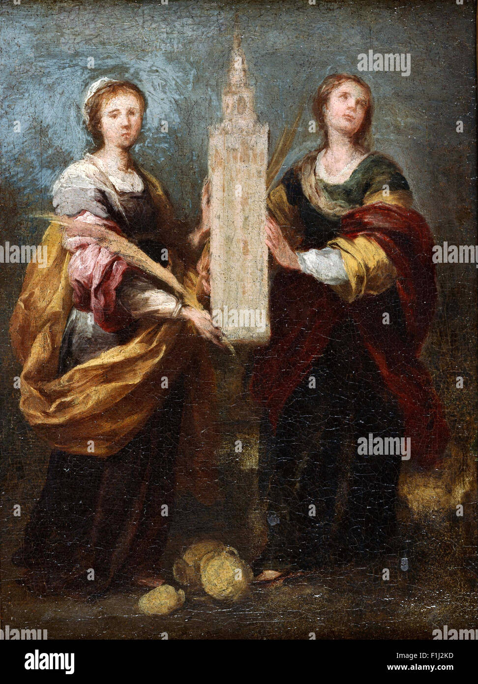 Bartolomé Esteban Murillo - Saint Justa and Saint Rufina Stock Photo ...