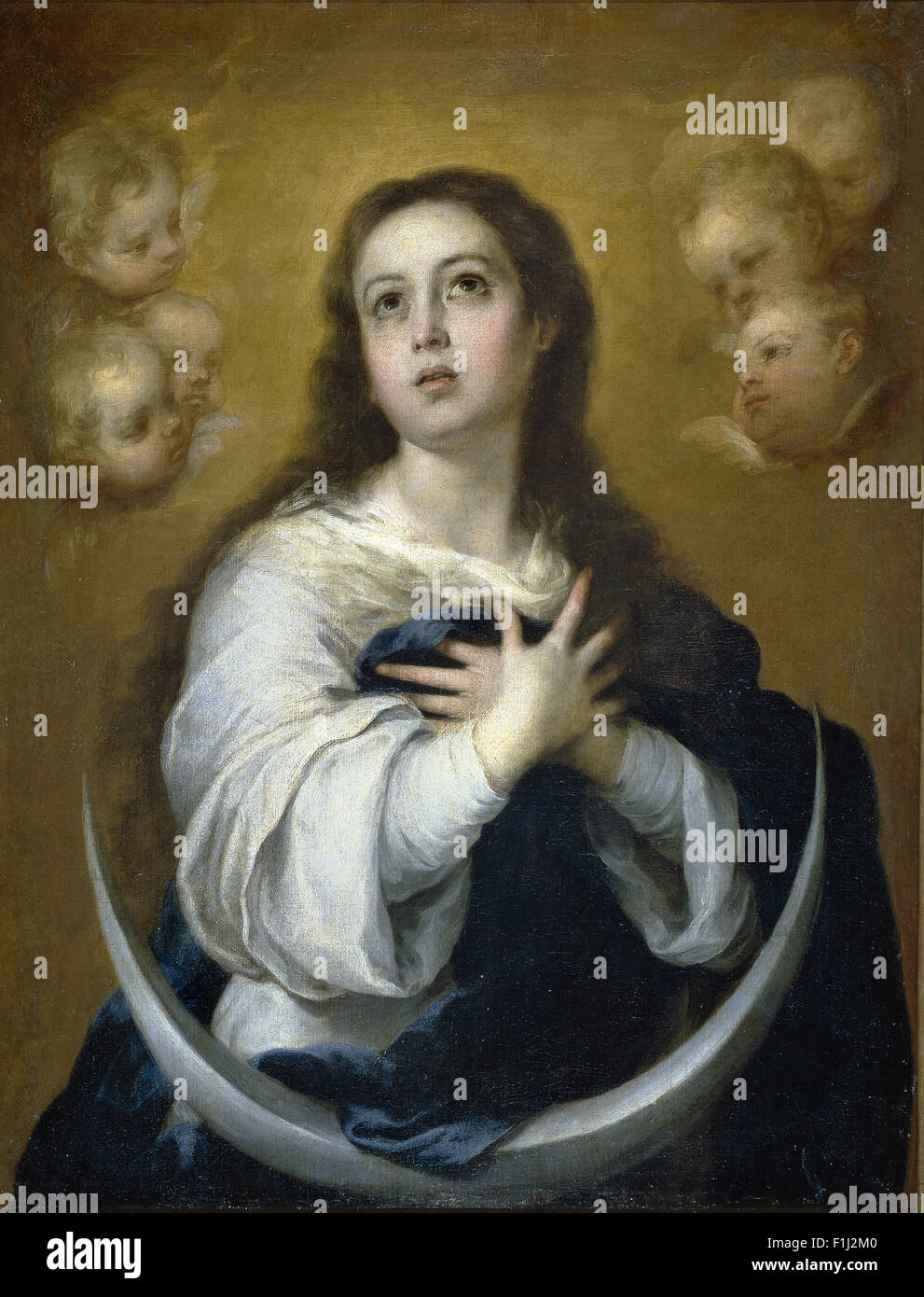 Bartolomé Esteban Murillo - The Immaculate Conception 09 Stock Photo ...