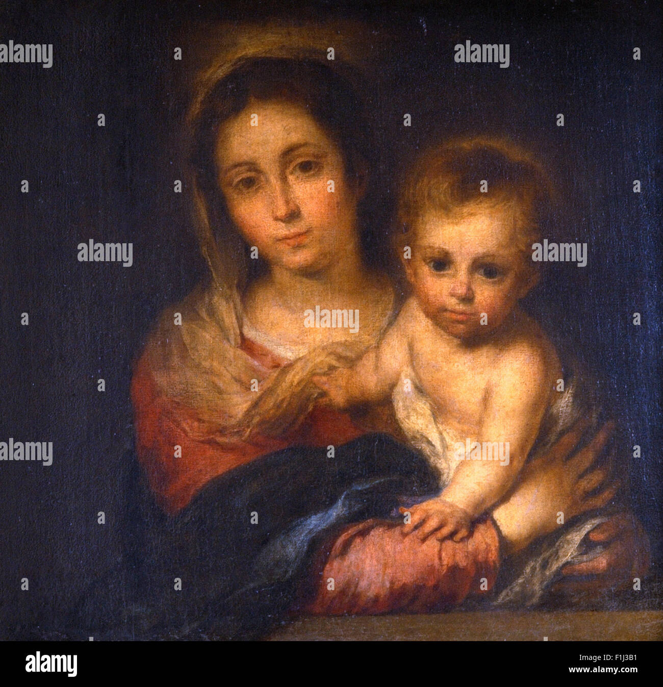 Bartolomé Esteban Murillo - Virgin with Child (Virgin of the Napkin ...