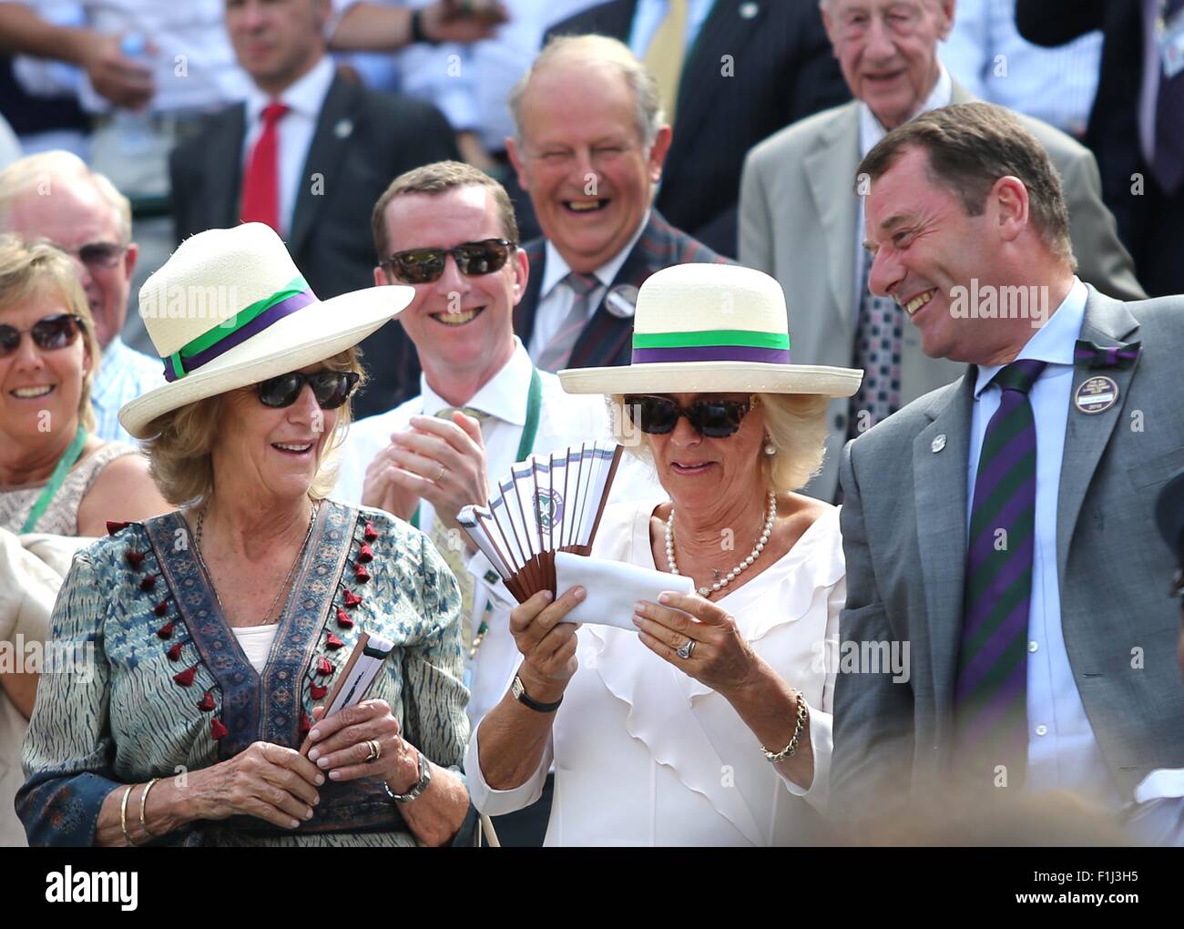 Celebrities attend the Wimbledon Tennis Championships 2015 Featuring ...