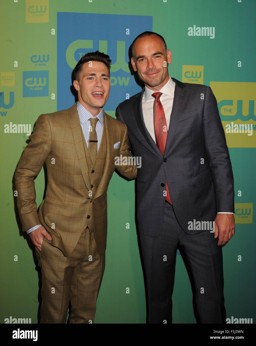 New York City, NY. USA. Colton Haynes & Paul Blackthorne at the 2014 CW ...