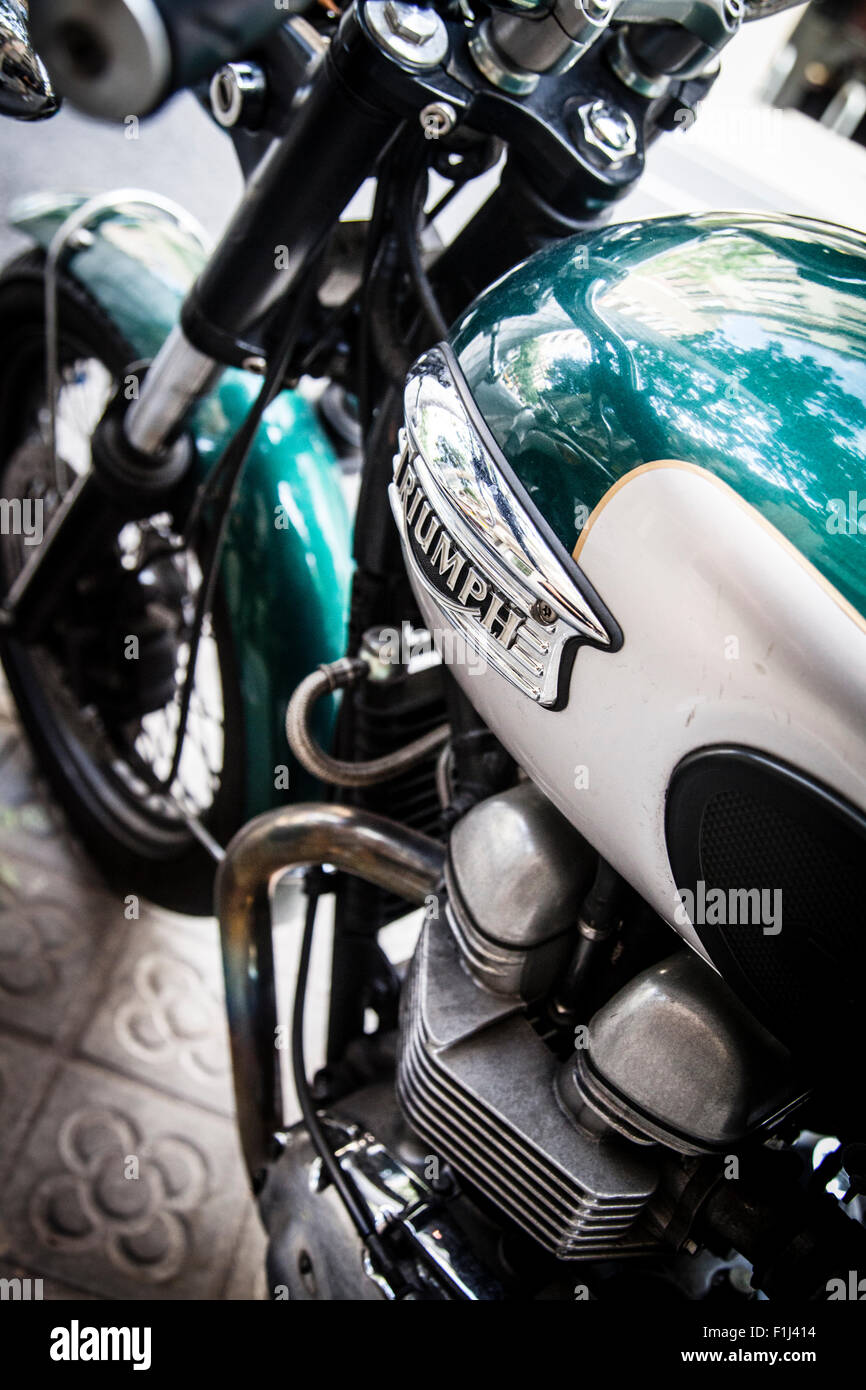 Vintage British Triumph Trident motorcycle Stock Photo - Alamy