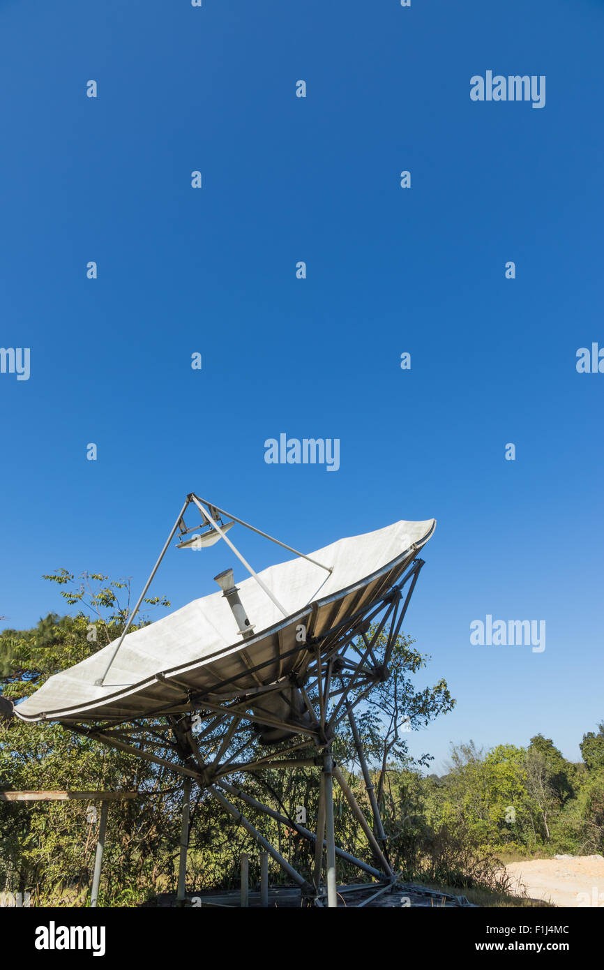 communication tower with analog television antenna transmitters Stock Photo - Alamy