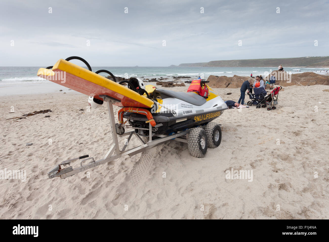 RNLI lifeguard vehicle for use on beaches to oversee bathing and ...