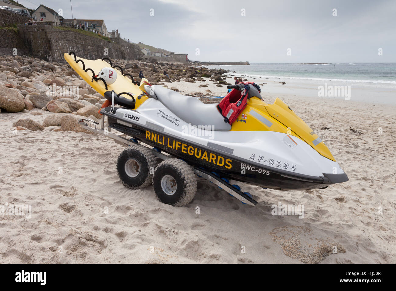 RNLI lifeguard vehicle for use on beaches to oversee bathing and ...